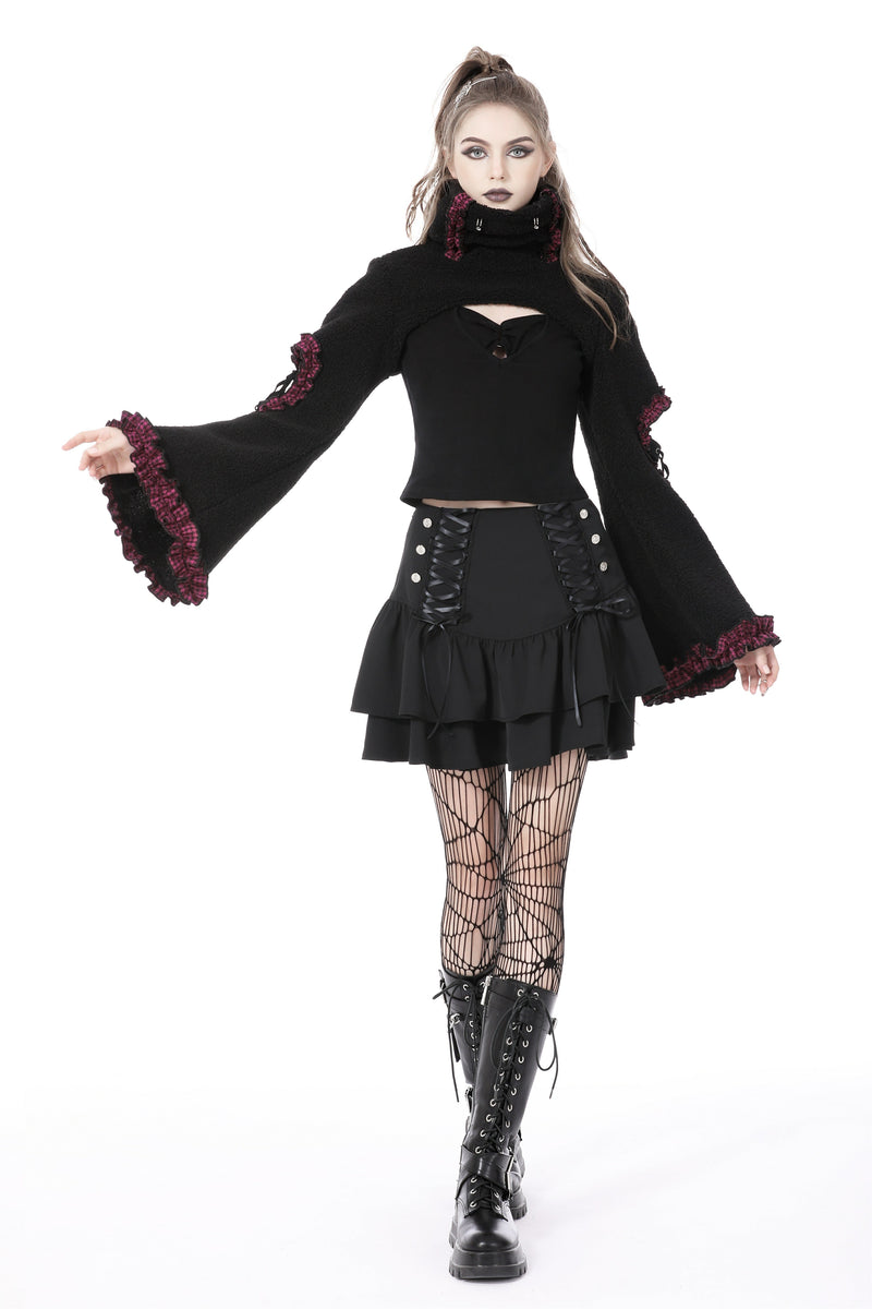 Gothic lolita bell sleeves wooly cape BW110 – Gothlolibeauty