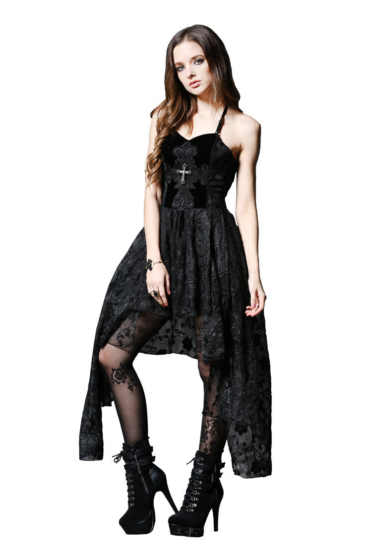 Gothique elegant dead souls cross dress with side long designs DW063 ...