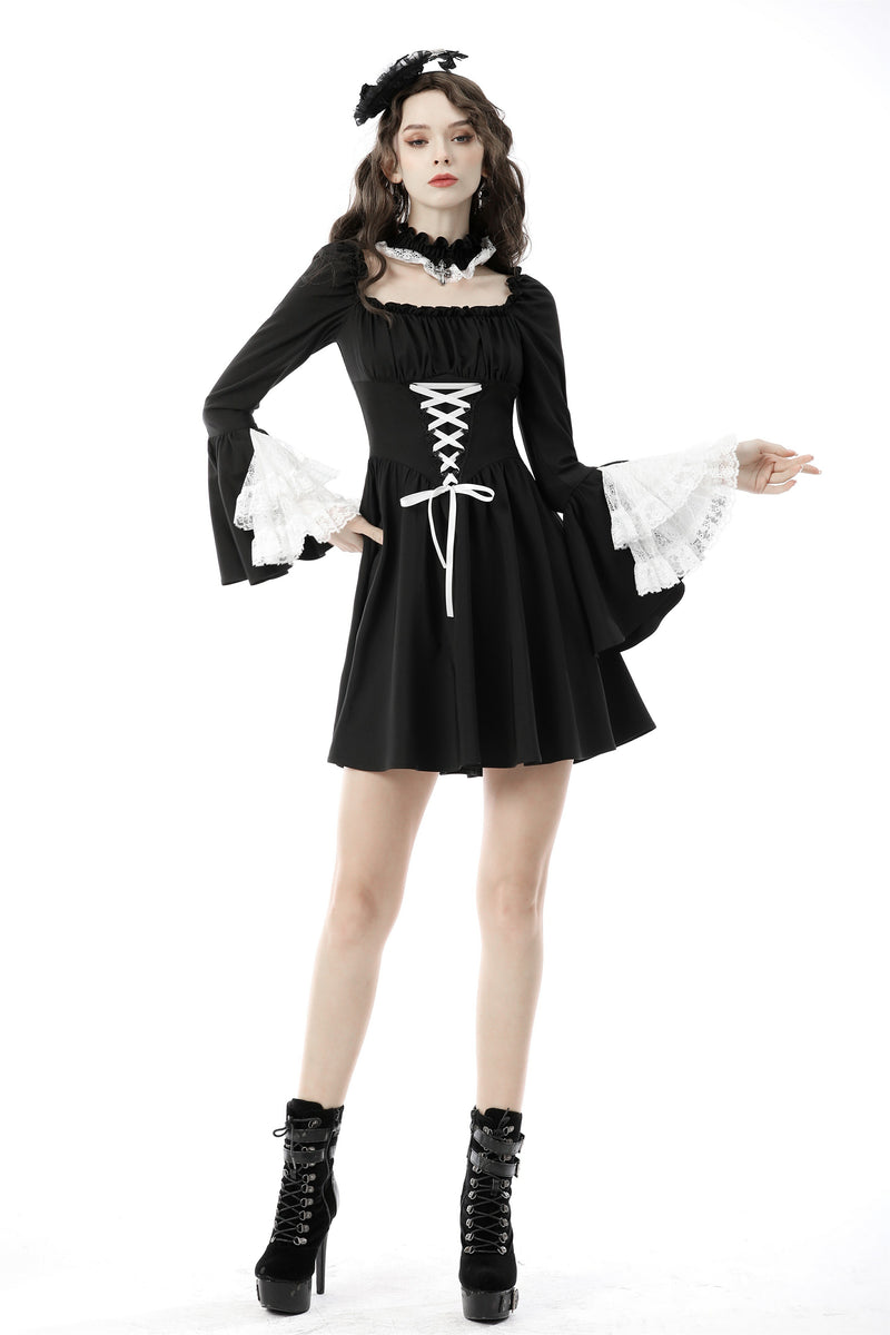 Gothic lolita bady doll bell-sleeves dress DW641 – Gothlolibeauty
