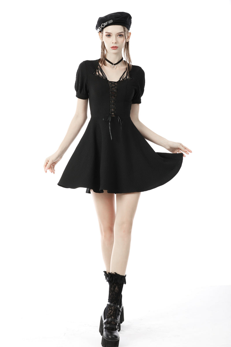 Gothic rope chest dress DW647 – Gothlolibeauty